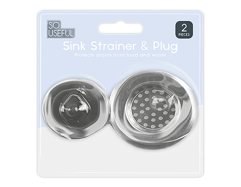 Wholesale Sink Strainer & Plug Set With Clip Strip