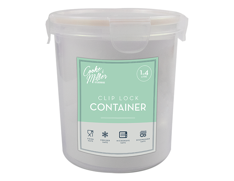 Clip lock Round Container 1400ml