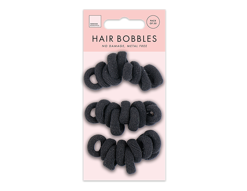 Mini Rolled Hair Bobbles 30pk