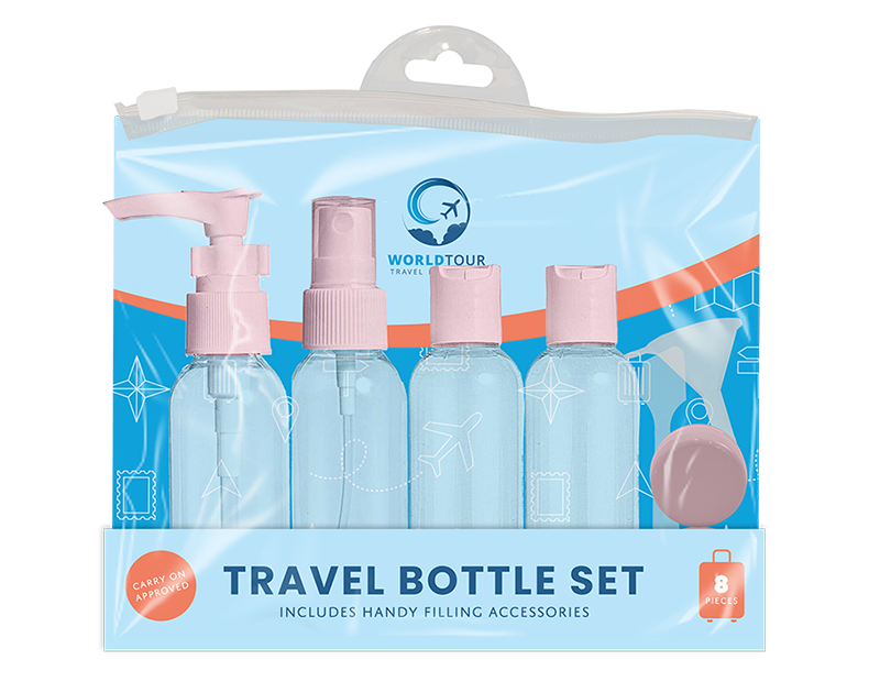 Wholesale Travel Bottle Set 8pc