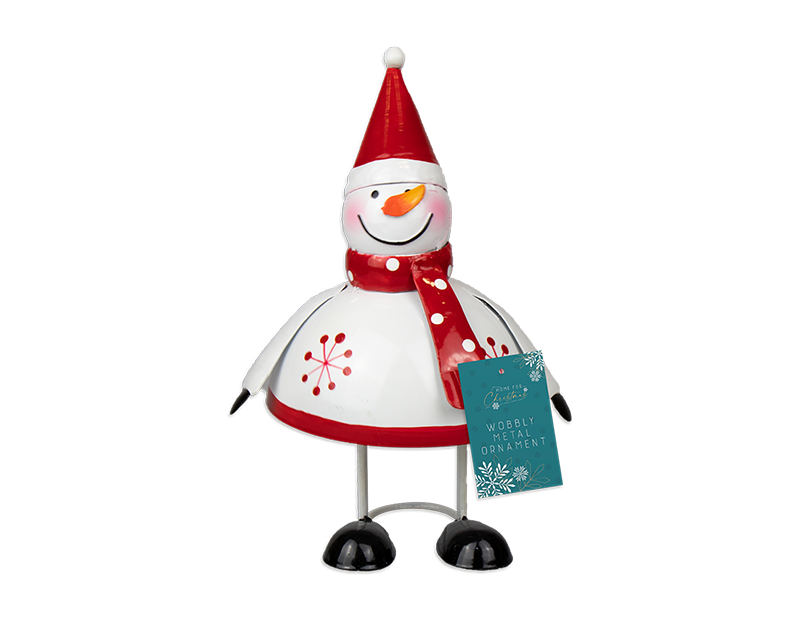 Wholesale Christmas Wobbly Metal Ornament 18cm