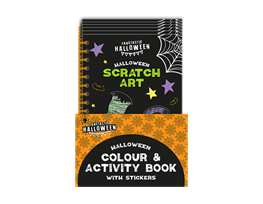 Wholesale Spooky Halloween Scratch Art Book PDQ