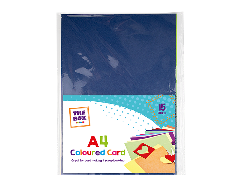 Wholesale A4 coloured card 15 pk| Gem imports Ltd
