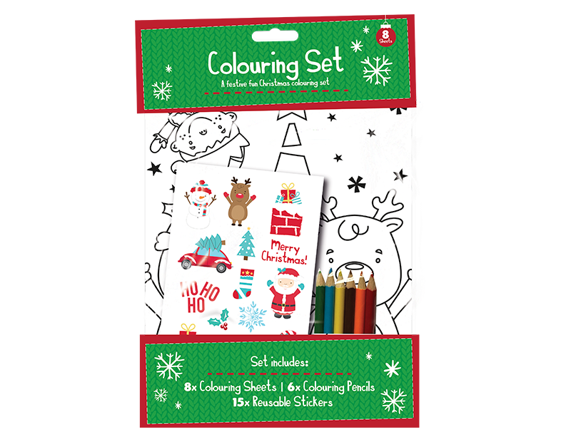 Wholesale Christmas Colouring Set