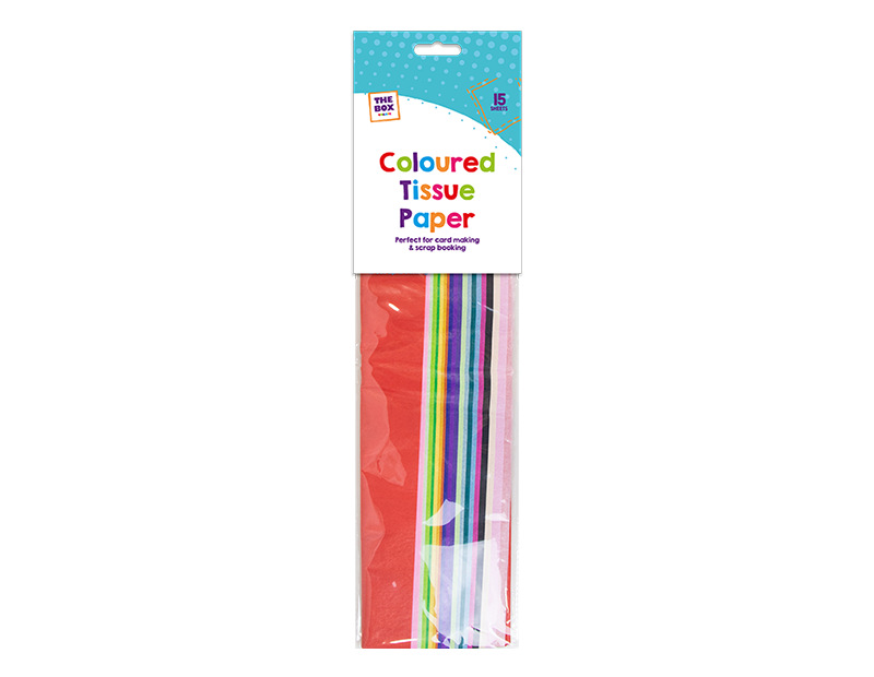 Coloured Tissue Paper 15 Sheets