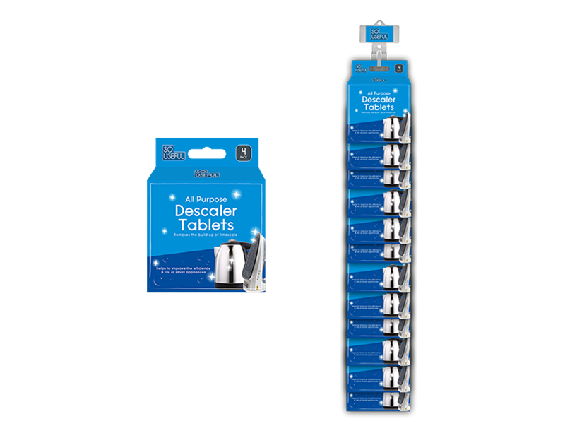 Wholesale Descaler Tablets 4pk With Clip Strip