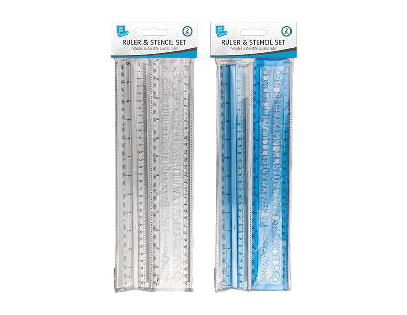Wholesale Ruler and stencil set 2pk | Gem imports Ltd.