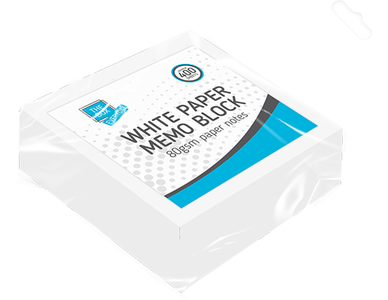 White Paper Memo Block