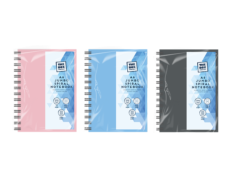 Wholesale A6 Jumbo Spiral Notebook